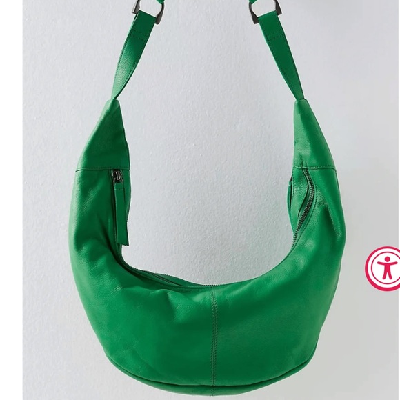 Free People | Bags | Nwt Free People Idle Hands Sling Green Leather Bag ...